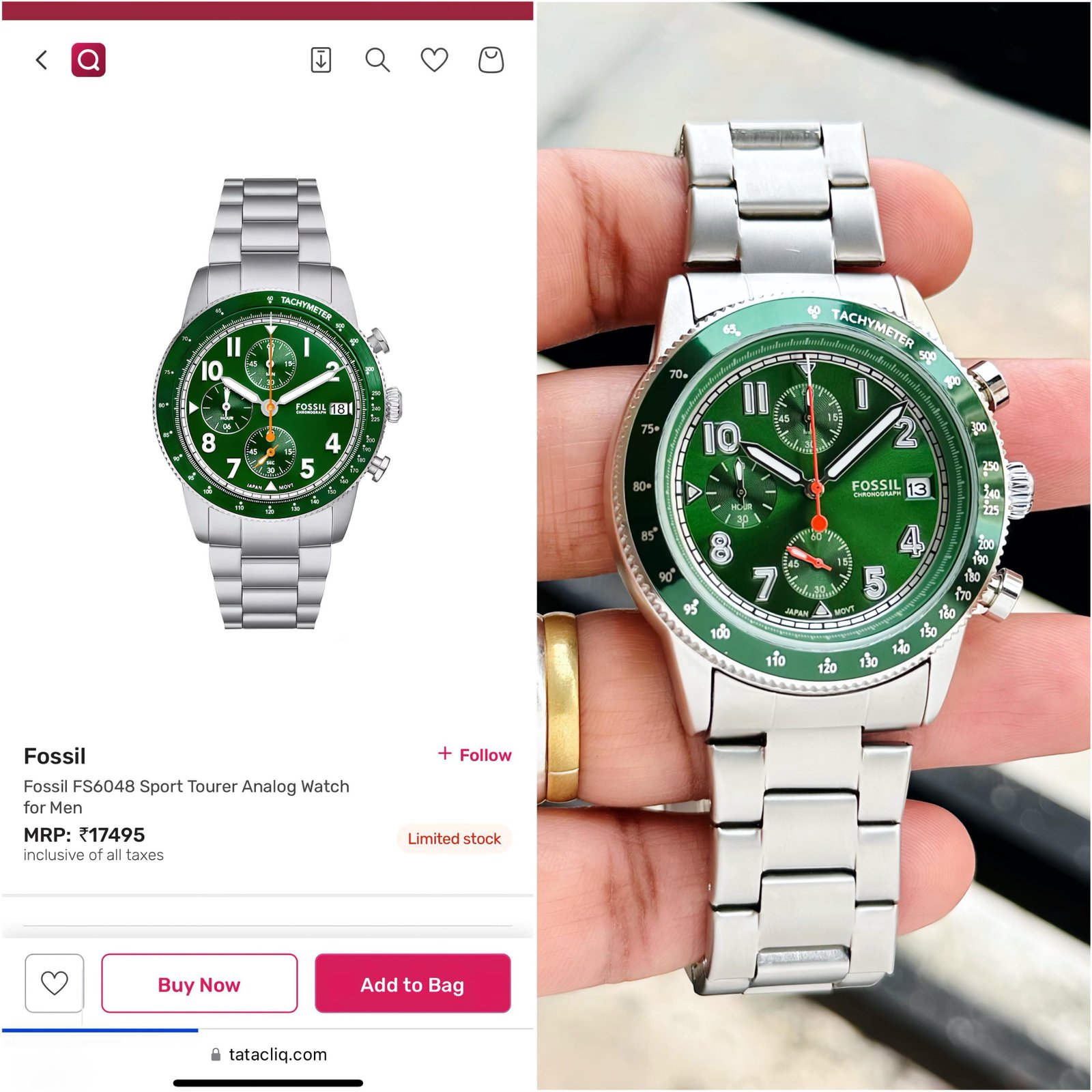 Fossil Sports Tourer Analog First Copy Watch - First Copy Watches