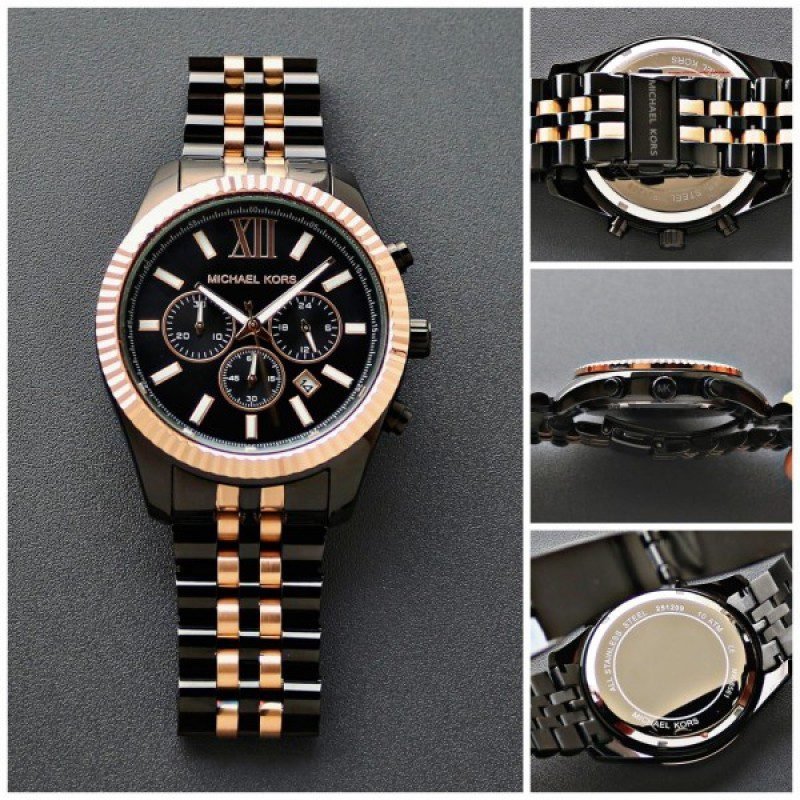 Michael Kors Dynamic Lexington Black First Copy Watch - First Copy Watches