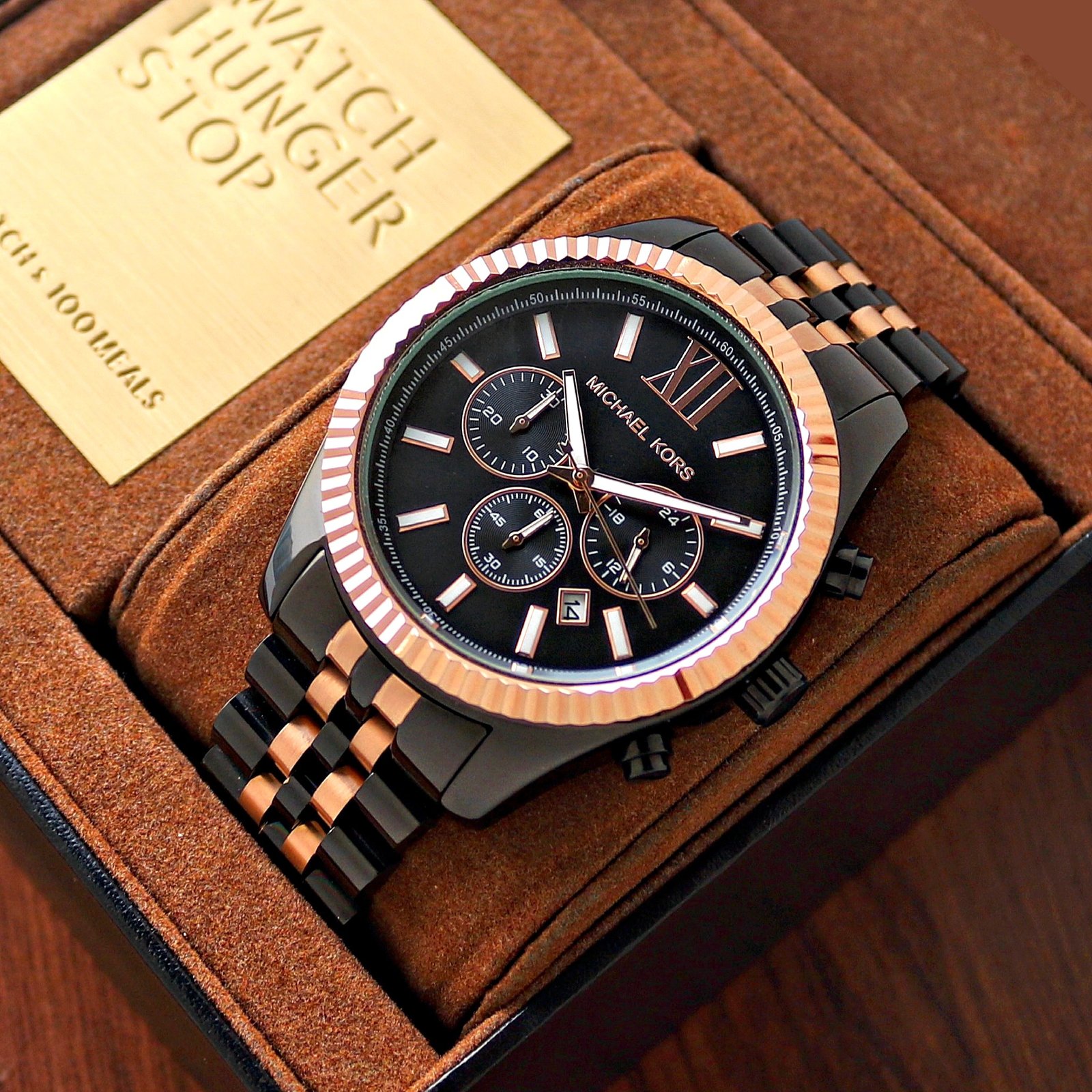 Michael Kors Dynamic Lexington Black First Copy Watch - First Copy Watches